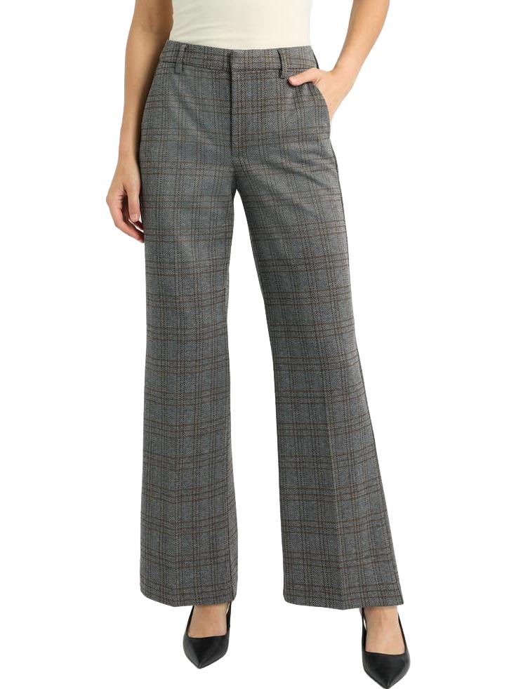 LIVERPOOL Kelsey Plaid Wide Leg Pants
